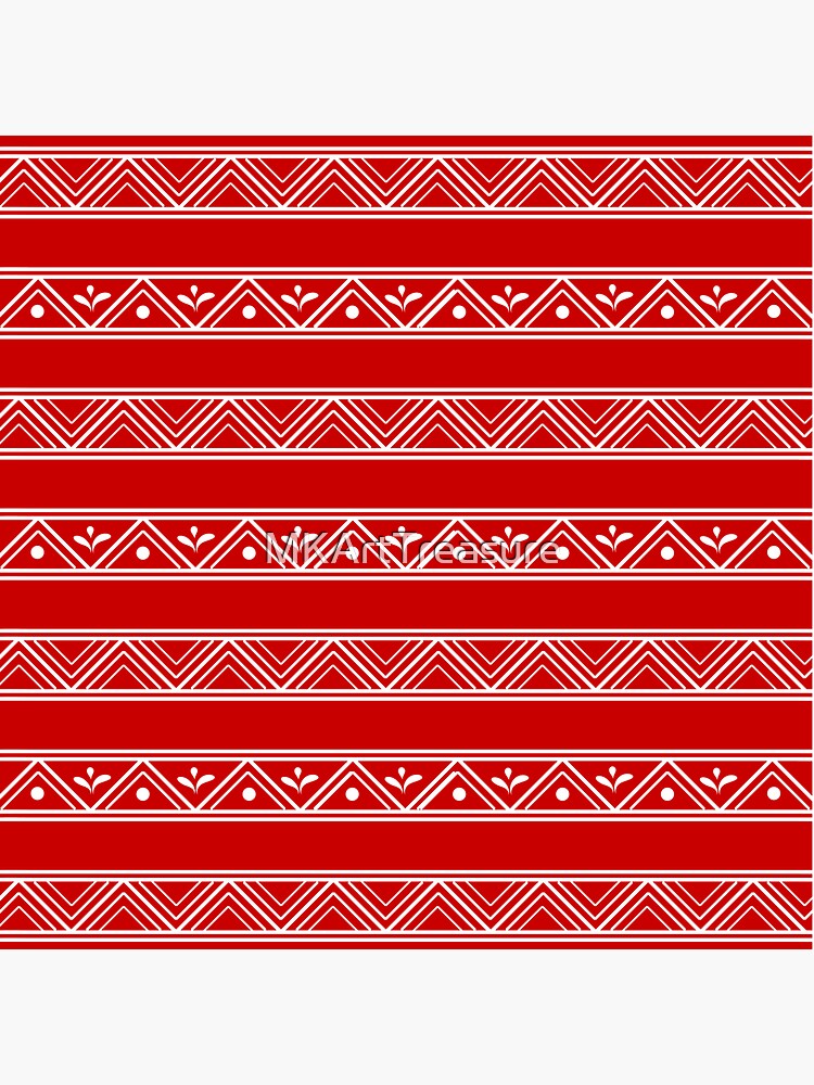 "MKArtTreasure Aipan Ethnic Pattern" Sticker for Sale by MKArtTreasure ...