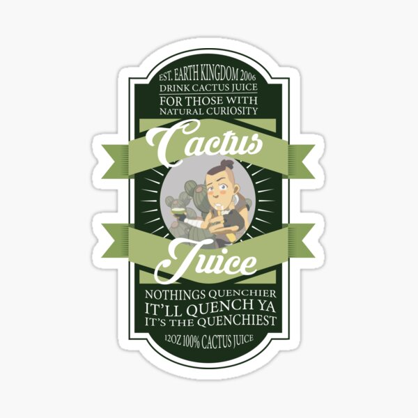 "Cactus Juice" Sticker for Sale by Love-Geeky | Redbubble