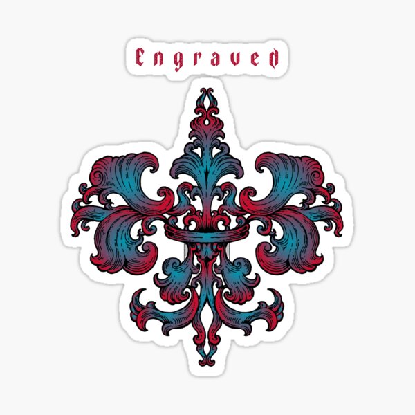 "Engraved Architecture" Sticker for Sale by shalligs | Redbubble