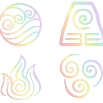 "Atla Element Symbols - Pride" Sticker for Sale by Liv