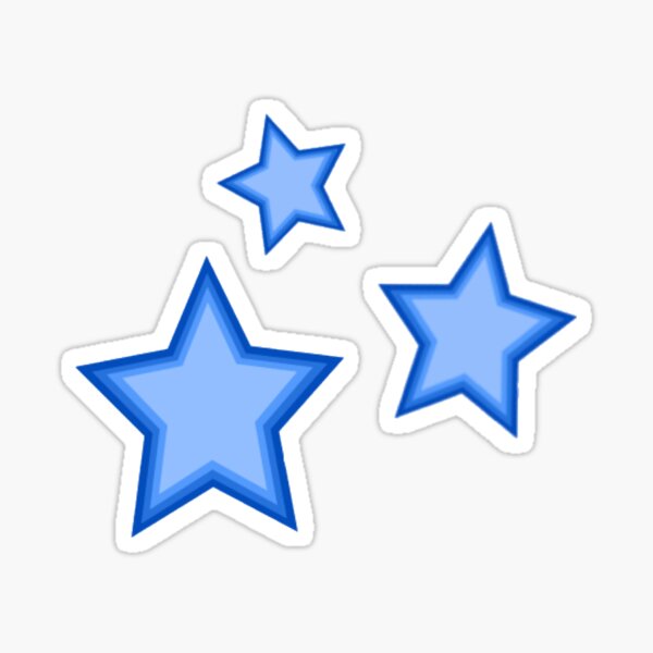 "Blue Stars" Sticker for Sale by rachwoz14 | Redbubble