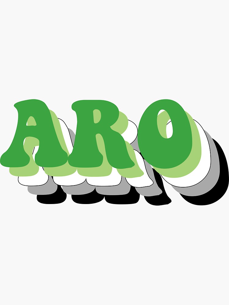 "Aro Pride Flag" Sticker for Sale by allipichette | Redbubble