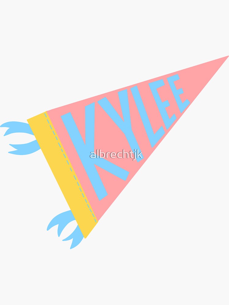 "Kylee Banner/Pennant Sticker" Sticker for Sale by albrechtjk | Redbubble