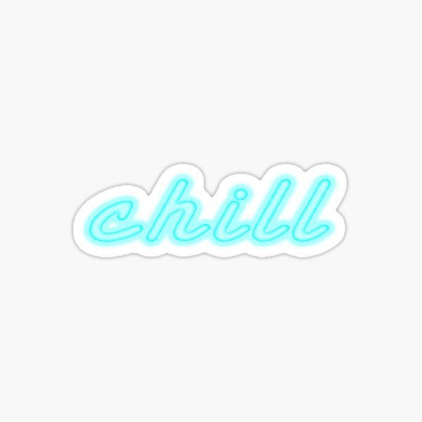 "Neon Chill" Sticker by milonisanghvi | Redbubble