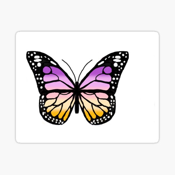 "Trixic Pride Butterfly" Sticker for Sale by proud-hedgehog | Redbubble