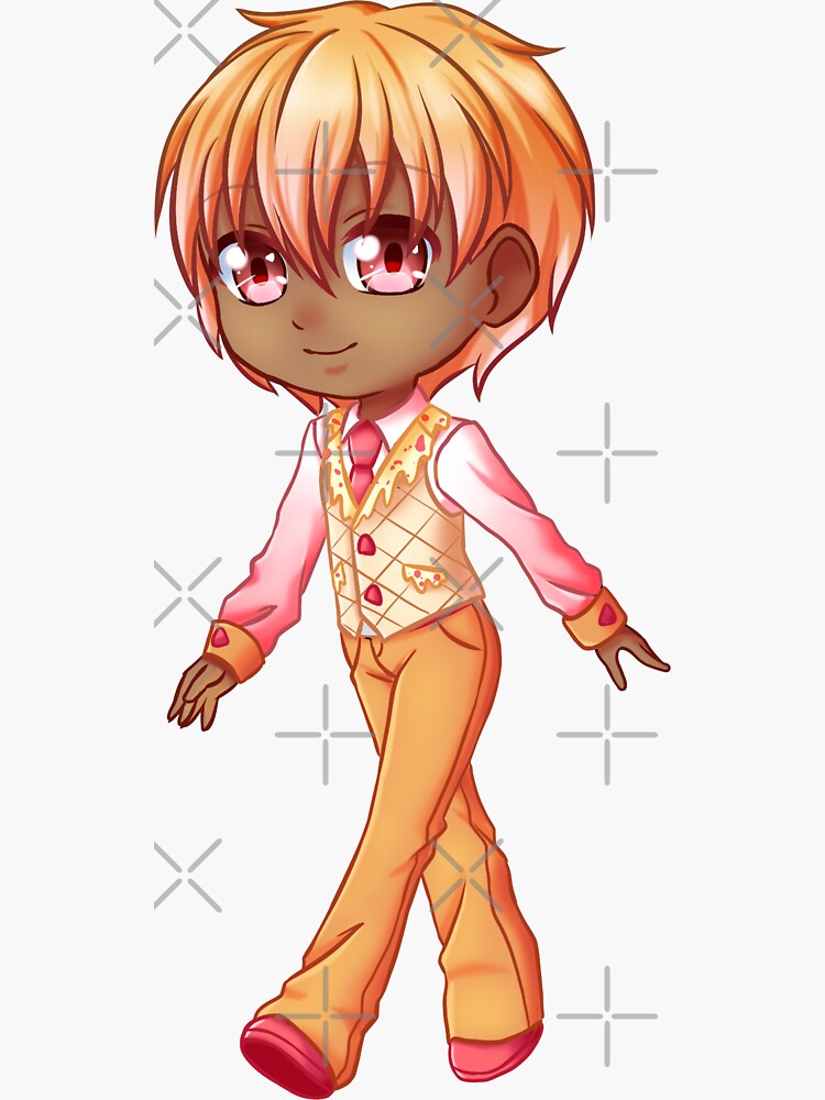"Chibi Strawberry Cheesecake Ice Cream Boy" Sticker for Sale by T ...