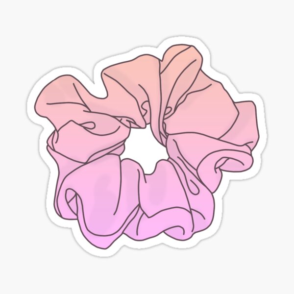 "scrunchie " Sticker by rachface | Redbubble