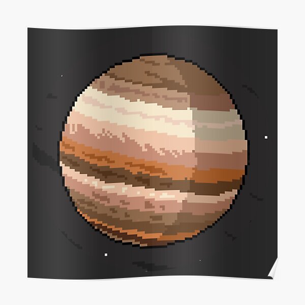 "Jupiter pixel art design " Poster by blueacesky | Redbubble