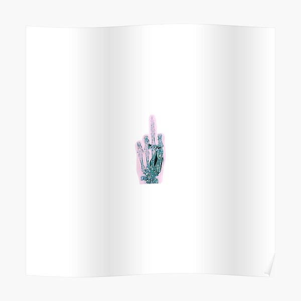 "middle finger sticker" Poster for Sale by jordynlam | Redbubble
