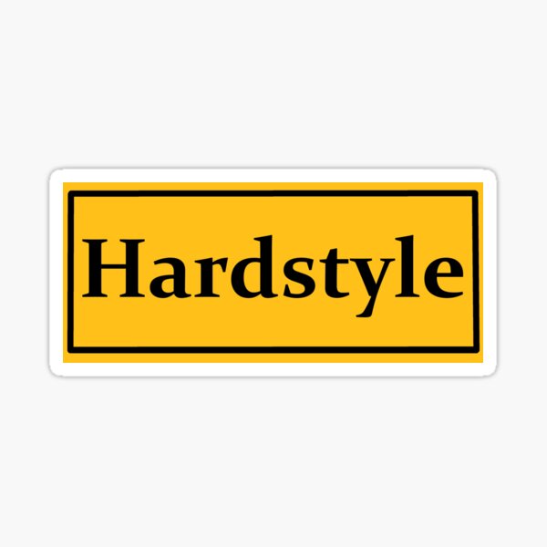 "Hardstyle yellow and black warning" Sticker for Sale by Matiapii ...