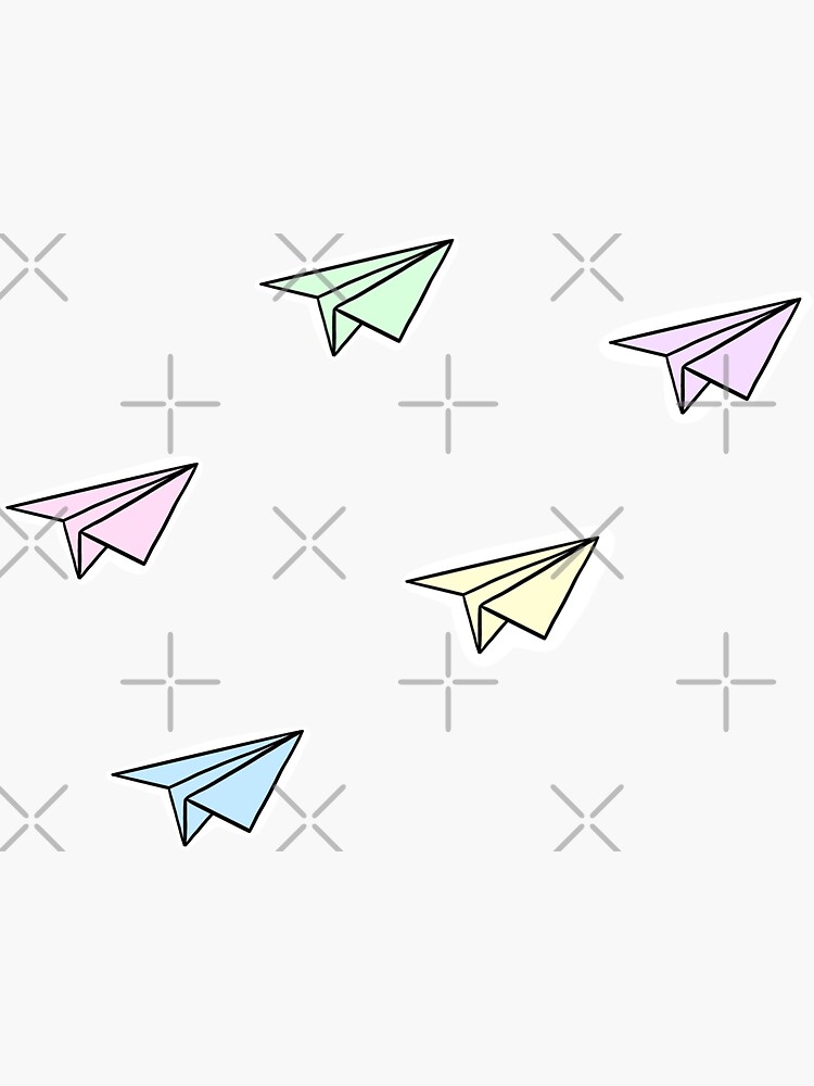 "paper airplane pack" Sticker for Sale by mtobi12 | Redbubble