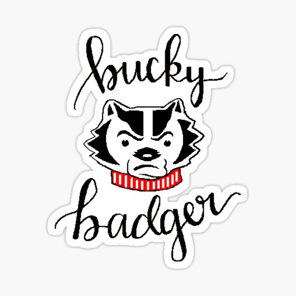 Bucky Badger Stickers | Redbubble