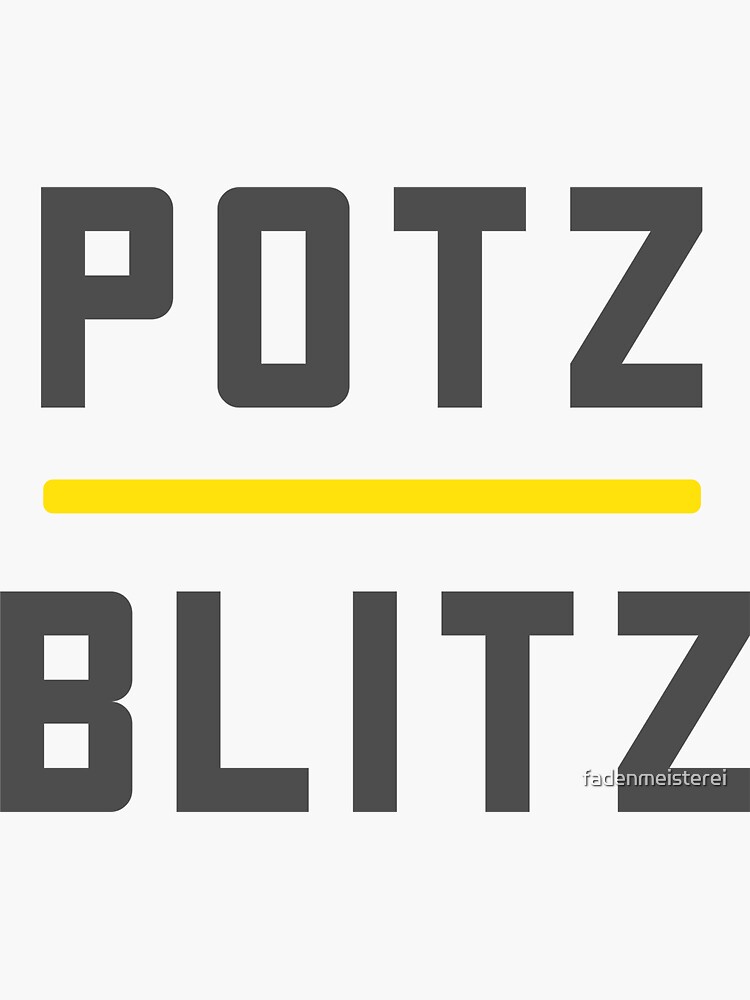 "Potz-Blitz pun" Sticker by fadenmeisterei | Redbubble