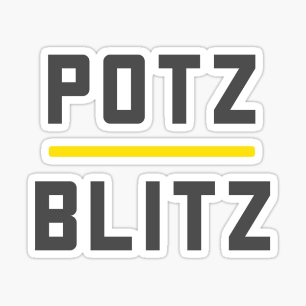 "Potz-Blitz pun" Sticker by fadenmeisterei | Redbubble
