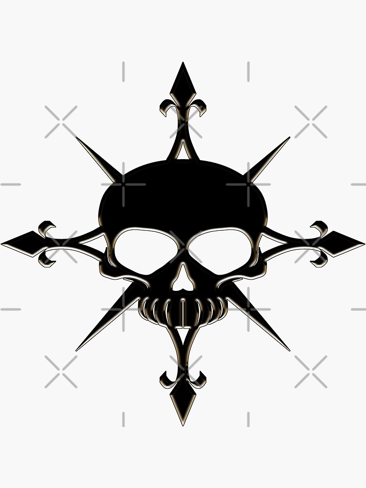 "Skull Compass" Sticker for Sale by AlteredVision | Redbubble