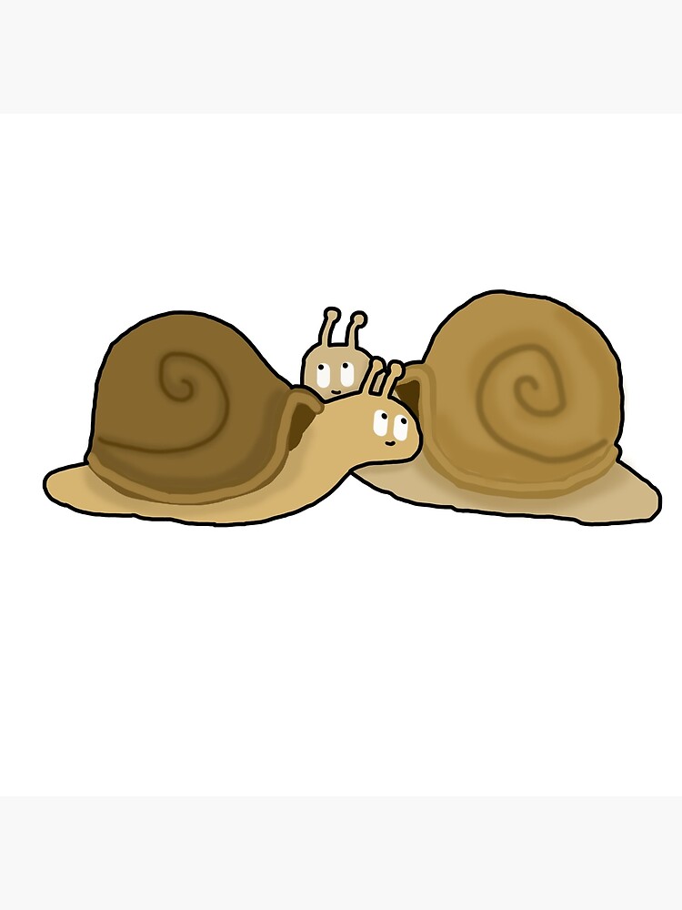 "Snail Hug sticker" Poster by ratstickerz | Redbubble