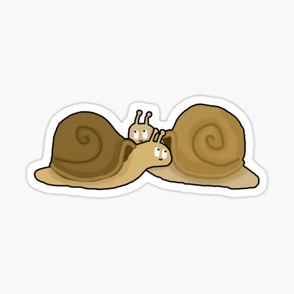 "Snail Hug sticker" Sticker for Sale by ratstickerz | Redbubble
