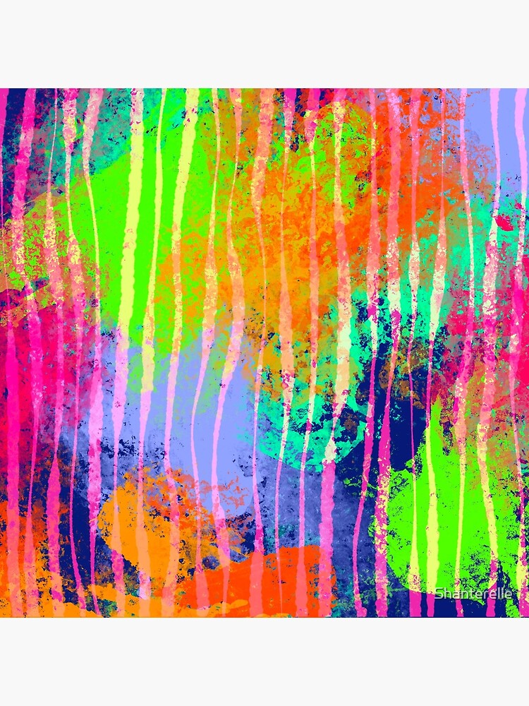 "Summertime Print, Pastel Crayons Background. Alina Liss Design" Poster ...