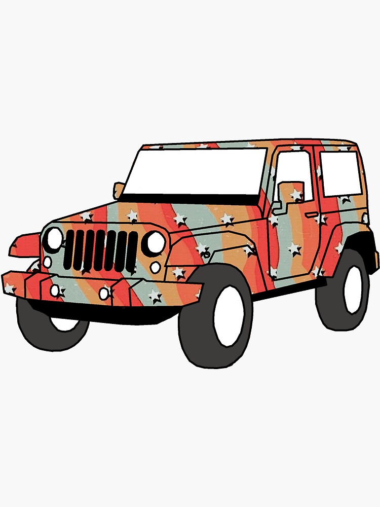 "vsco star jeep" Sticker by jordanmaking | Redbubble