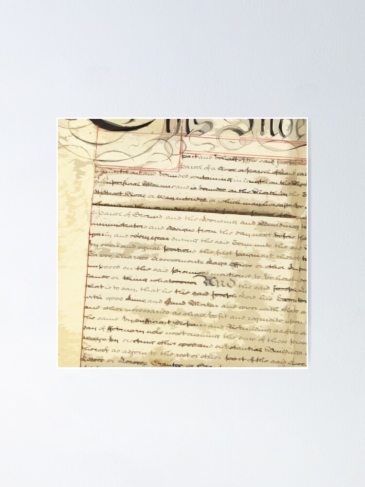 "Manuscript" Poster by Carolynne | Redbubble