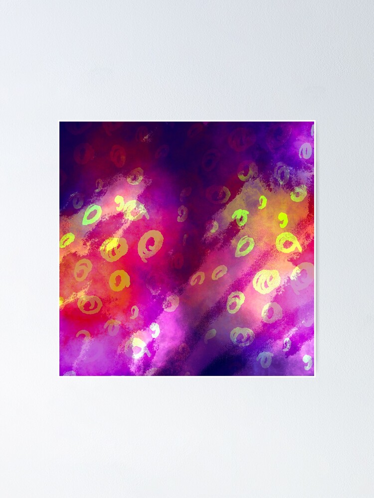 "Summertime Print, Pastel Crayons Background. Alina Liss Design" Poster ...