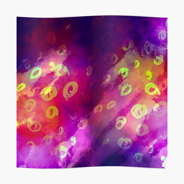 "Summertime Print, Pastel Crayons Background. Alina Liss Design" Poster ...