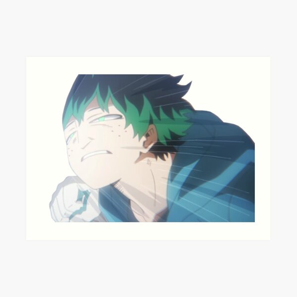 "Deku's stretched out face" Art Print by Danknesshazard | Redbubble