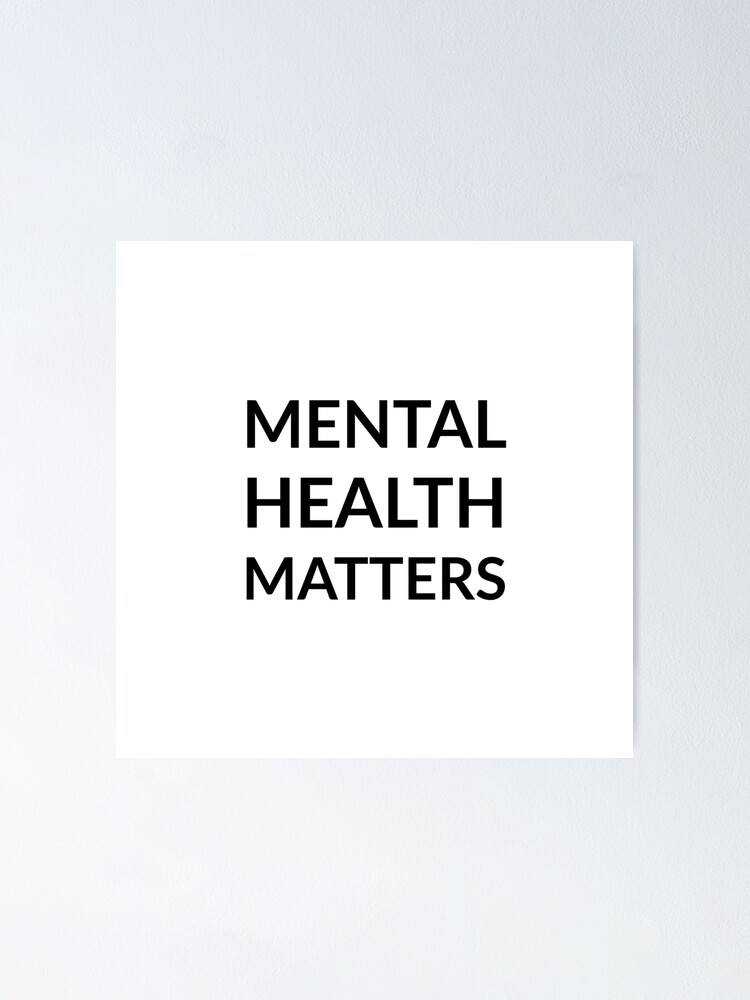 Póster « CUESTIONES DE SALUD MENTAL (blanco y negro)» de ...