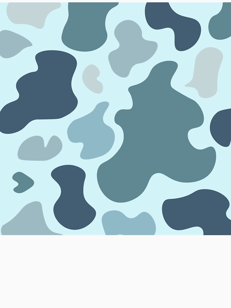 "Blue Cow Print Color Square" T-shirt by Adventureco | Redbubble