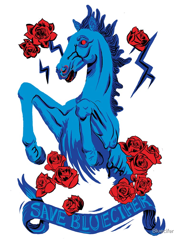 "Save Bluecifer Red Rose" Art Print for Sale by Bluecifer | Redbubble