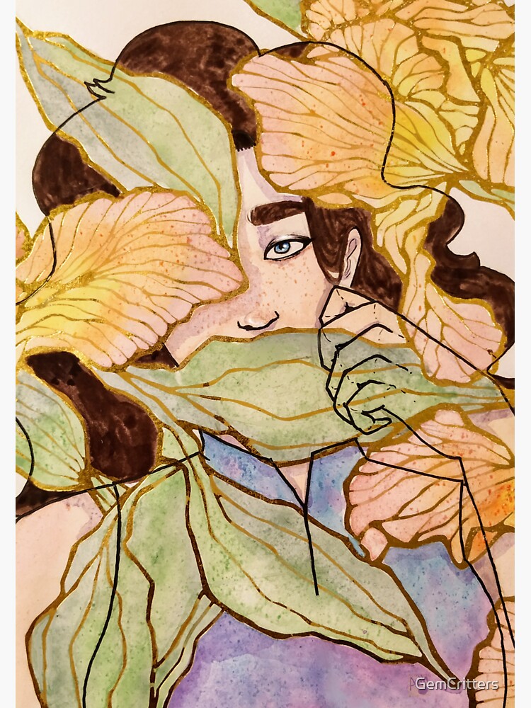 "Flower Wizard" Sticker by GemCritters | Redbubble