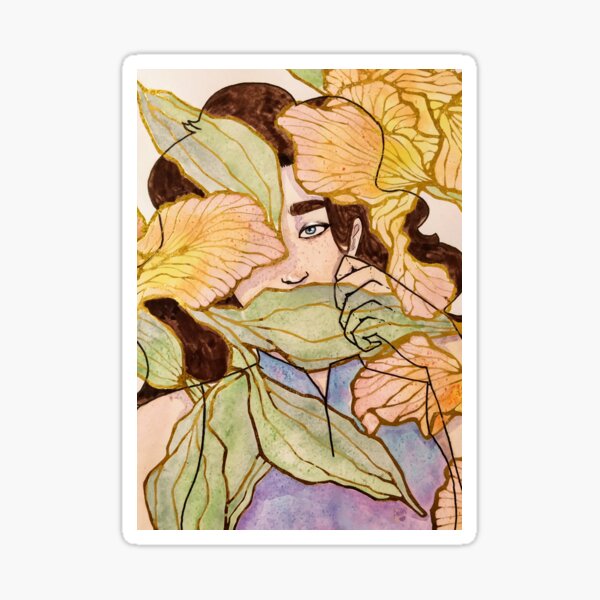 "Flower Wizard" Sticker by GemCritters | Redbubble