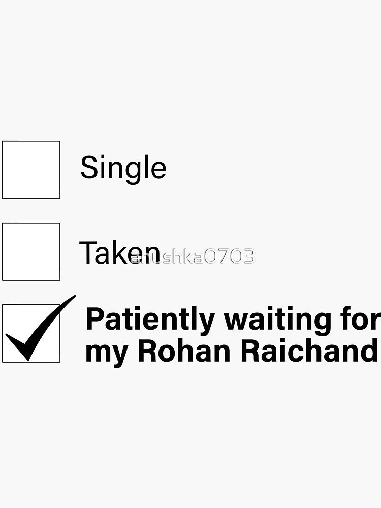 "rohan raichand (K3G)" Sticker for Sale by anushka0703 | Redbubble