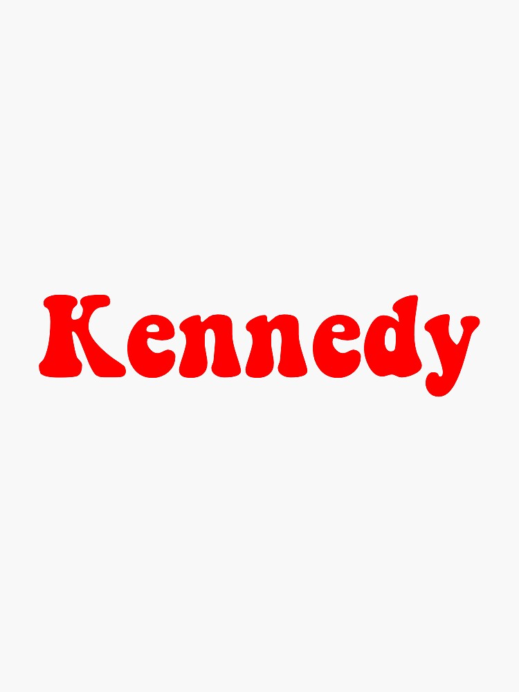 "Name: Kennedy" Sticker for Sale by Stickersbyceci | Redbubble