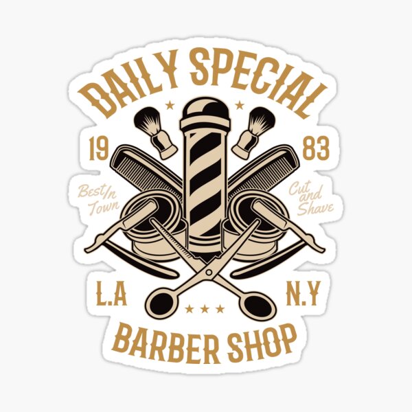 Sticker « Barber shop », par Jey57 | Redbubble