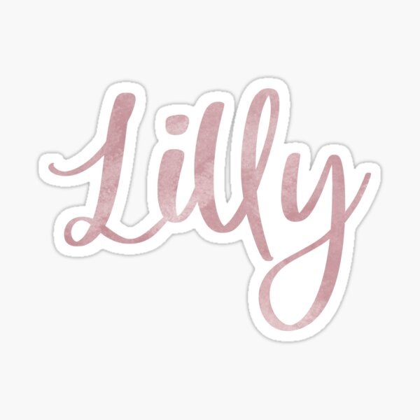 "Lilly Pink Watercolor" Sticker for Sale by Jaymesarah | Redbubble