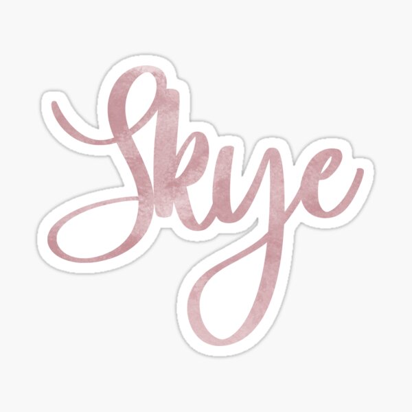 "Skye Pink Watercolor" Sticker for Sale by Jaymesarah | Redbubble