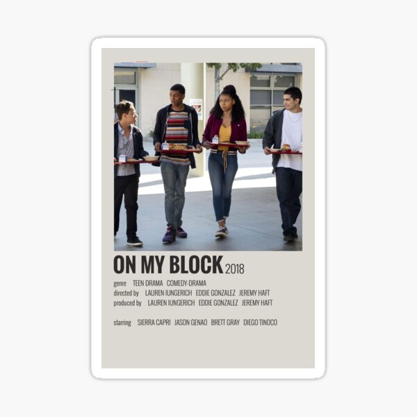 "On my block" Sticker by Coconut-kaitlyn | Redbubble