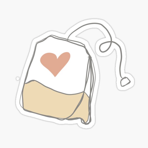 "Tea bag sticker" Sticker by carlscreative | Redbubble