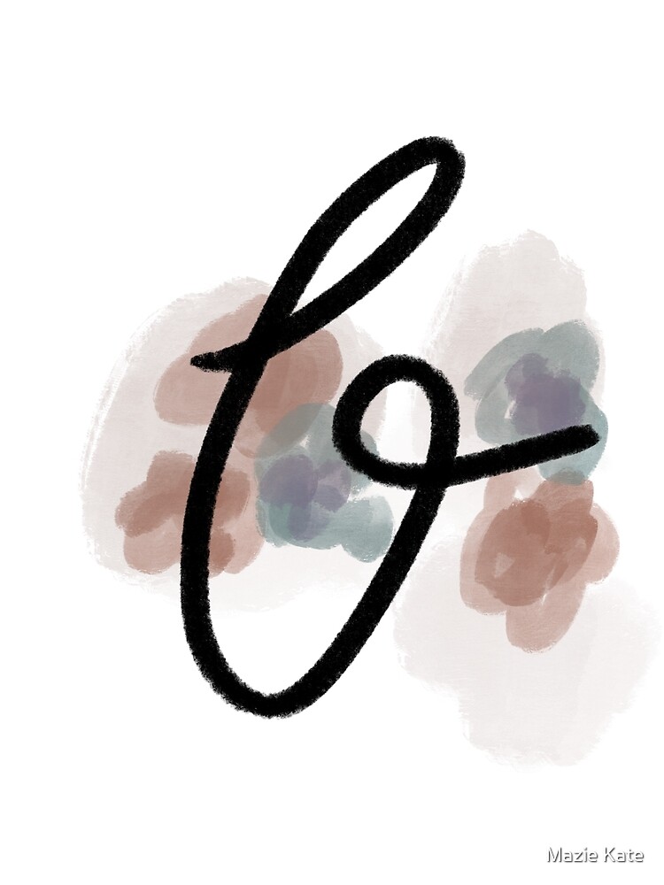 "Cursive Letter B" Poster for Sale by a-mazie-ng | Redbubble
