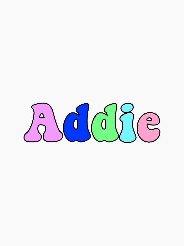 "Addie" Sticker by Cali0218 | Redbubble
