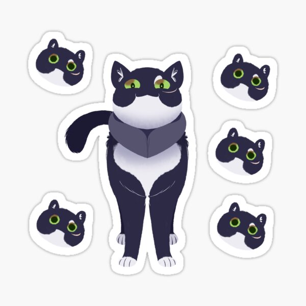 "Barney Cat" Sticker by acidkat | Redbubble