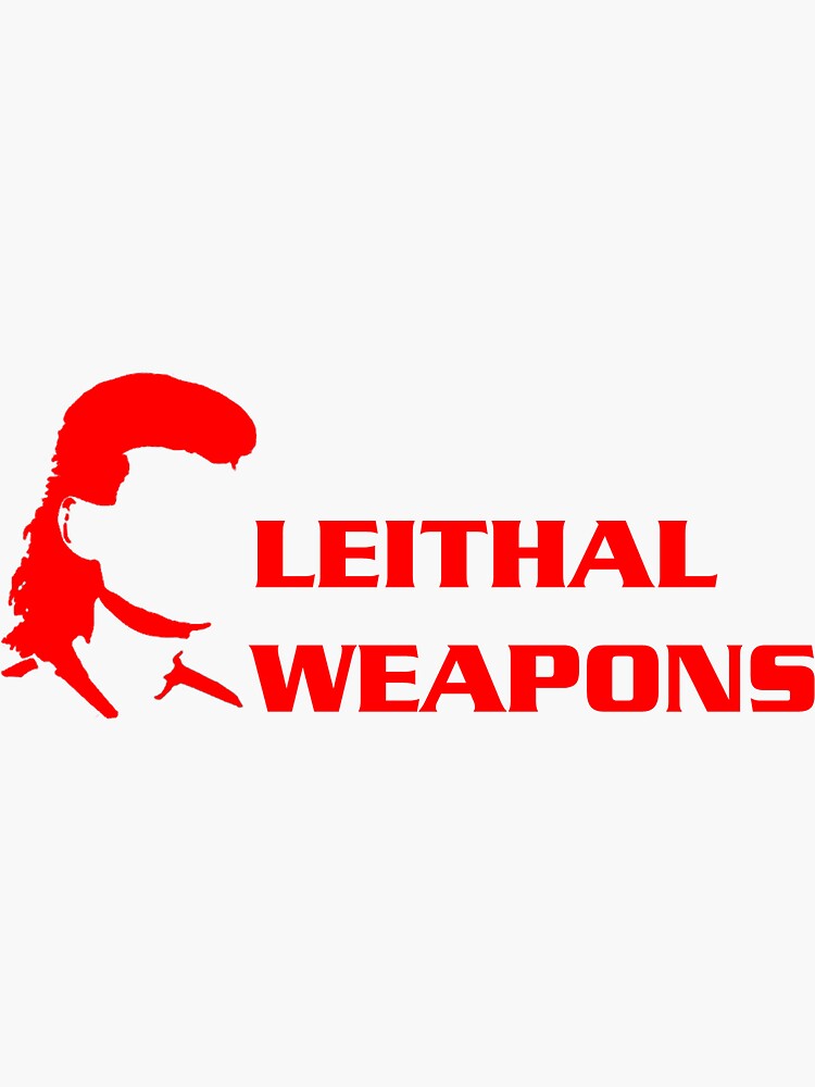 "Leithal Weapons" Sticker for Sale by EdinburghDB | Redbubble