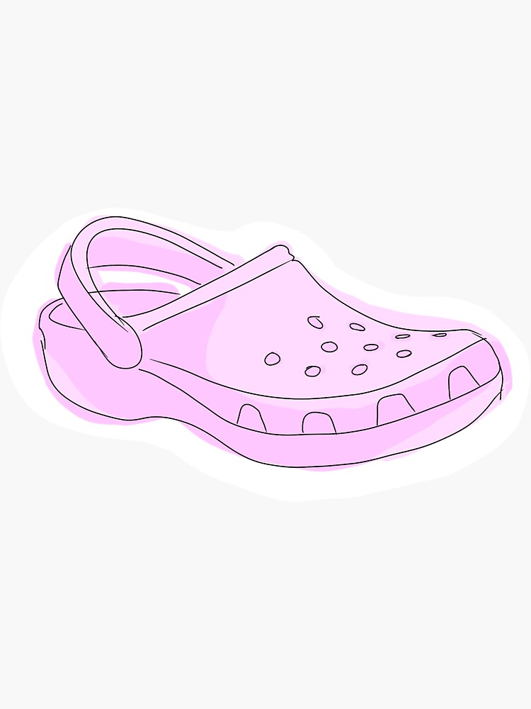 "Pink Croc " Sticker by Sumedhastickers | Redbubble