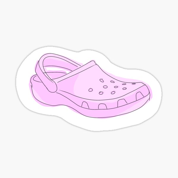 "Pink Croc " Sticker by Sumedhastickers | Redbubble