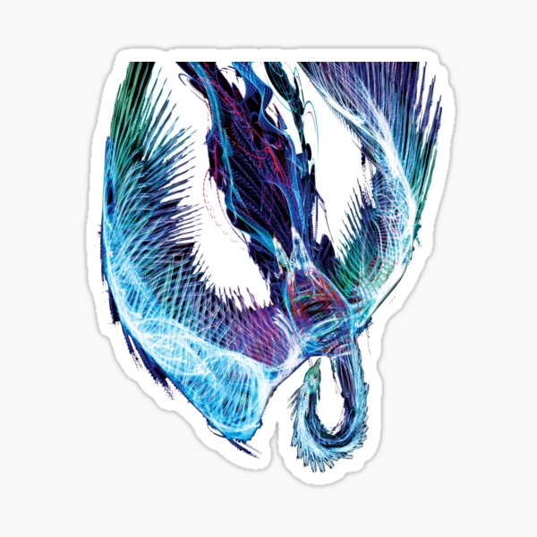 "Blue Phoenix" Sticker for Sale by niko-salaman | Redbubble