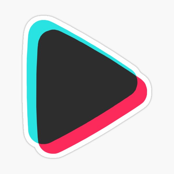 "Play button" Sticker for Sale by LHproduction | Redbubble