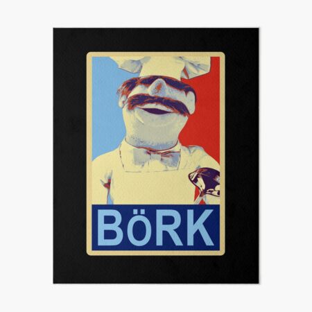"Muppet Show Swedish Chef Bork in Shepard Fairey Style" Art Board Print ...