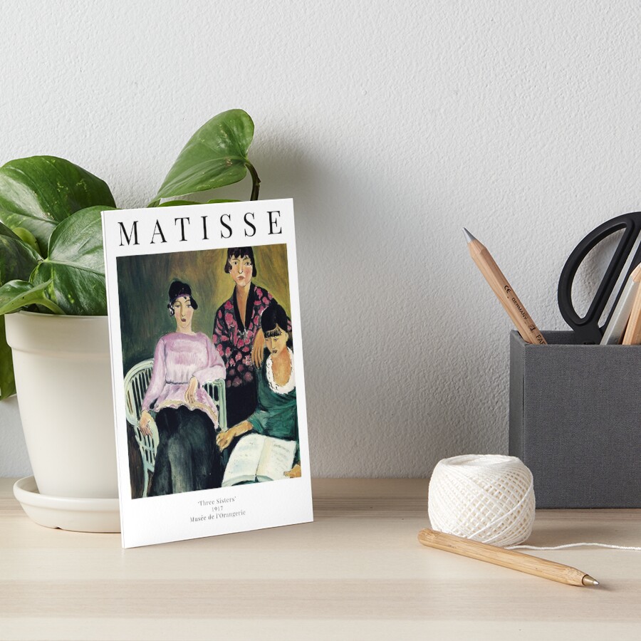 "Henri Matisse - Three Sisters - Exhibition Poster" Art Board Print by ...