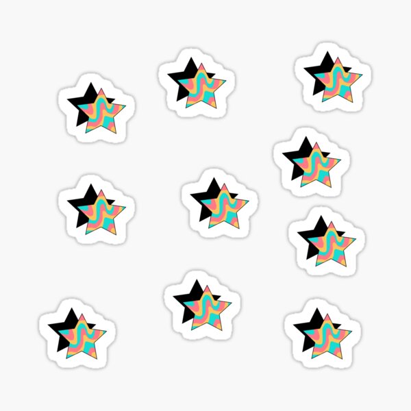 "Rainbow stars sticker pack" Sticker by emmareedxo | Redbubble